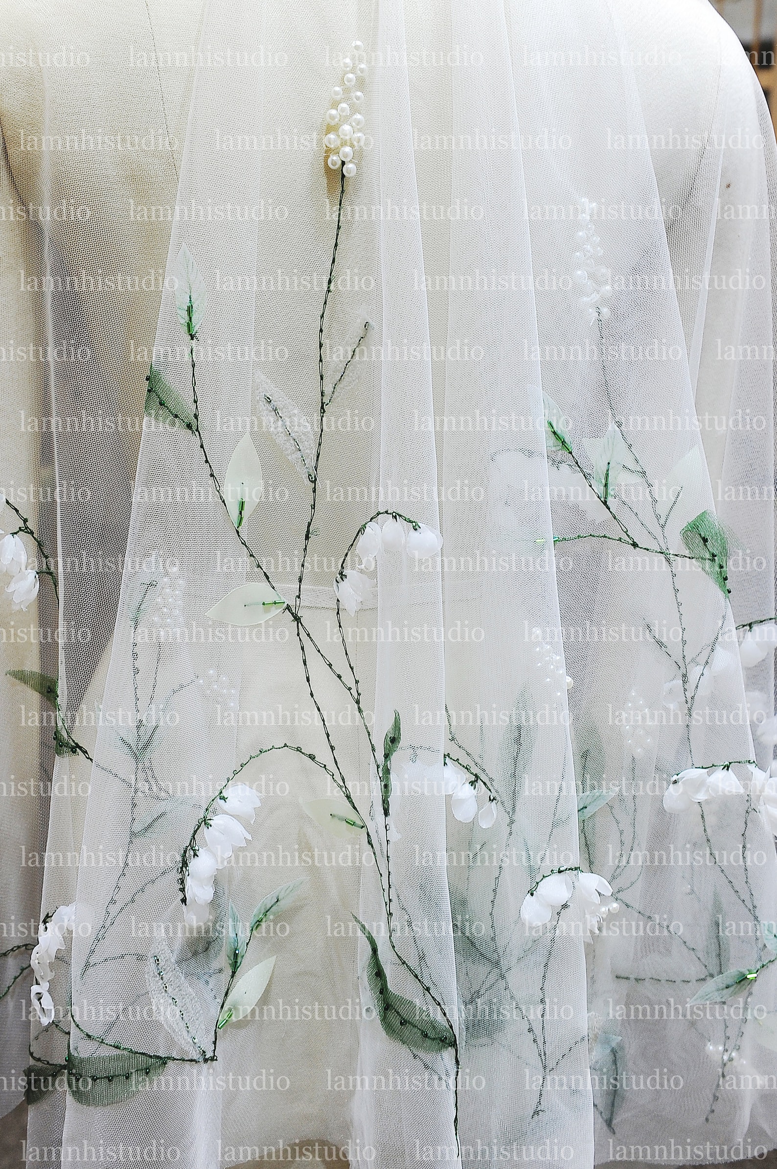 LS157/ Lily of the Valley Veil/ Bridalveil/flower Veil/ - Etsy