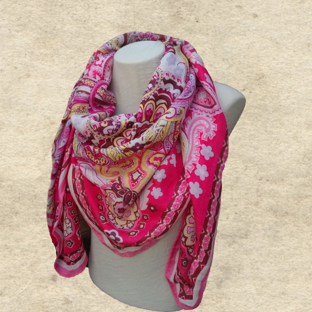 Large Square Scarf, Womens Black Scarf, Lightweight Scarves, Scarves ...