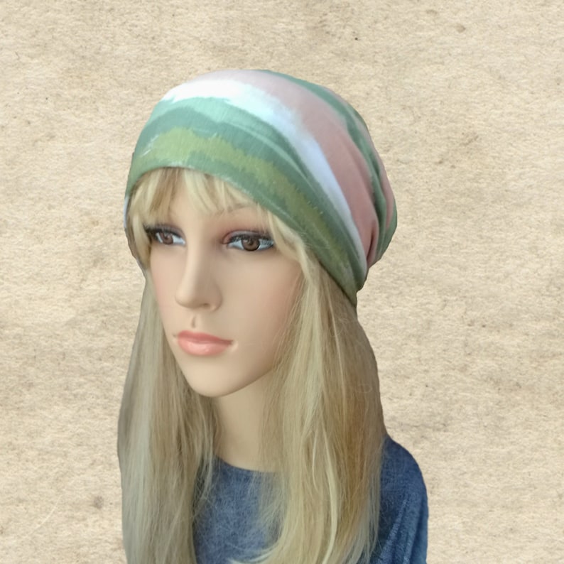 Slouchy Beanie Hats, Women Beanie Cap, Boho Slouch Beanie, Fabric ...