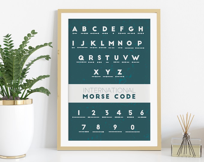 Poster, Many Sizes Available; International Morse Code Chart - Etsy Canada
