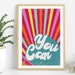 Motivational Print Retro Printable Colorful Wall Art Home - Etsy