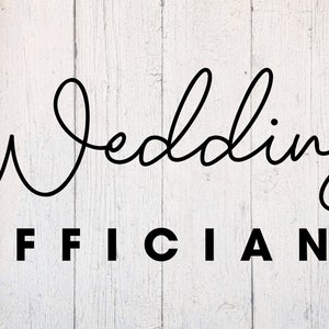 Officiant Svg - Etsy