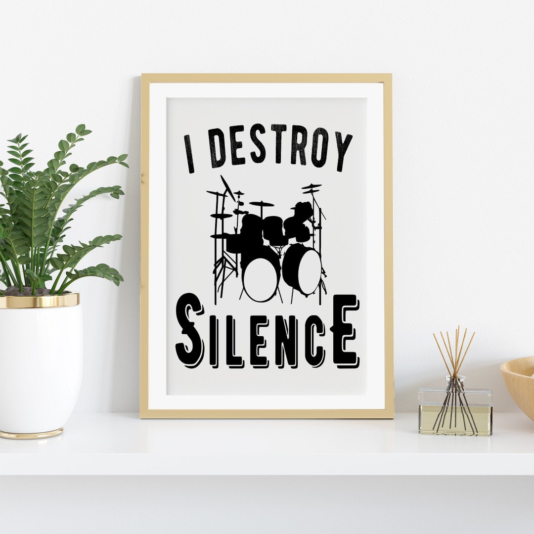 Drums Poster. Drummer Gift. Drummer Printable. Band Room Wall Decor ...