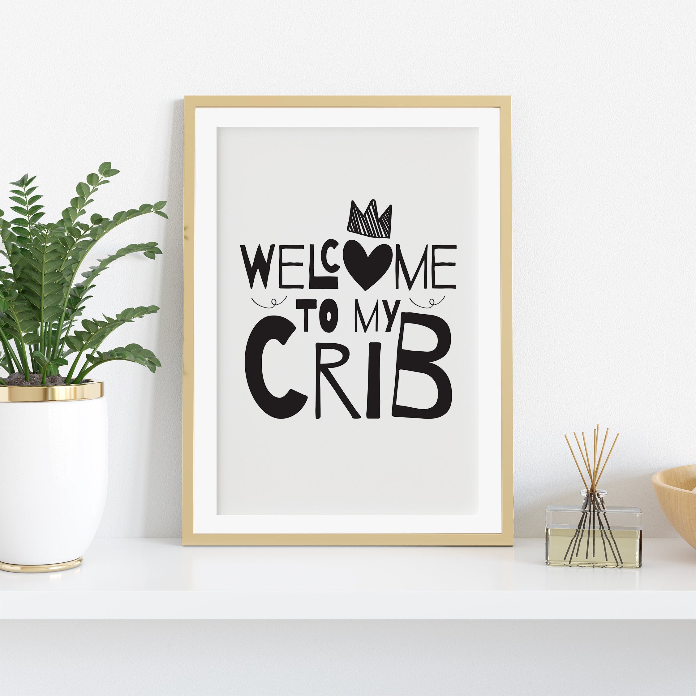 Welcome To My Crib Print Nursery Wall Art Nursery Print | Etsy