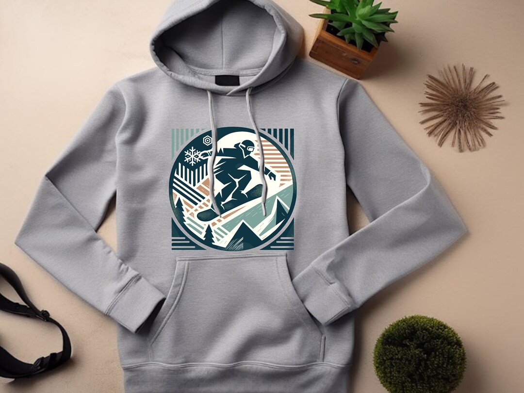 Snowboard Hoodie. Snowboard Gift. Snowboard Sweatshirt. Snowboarding ...