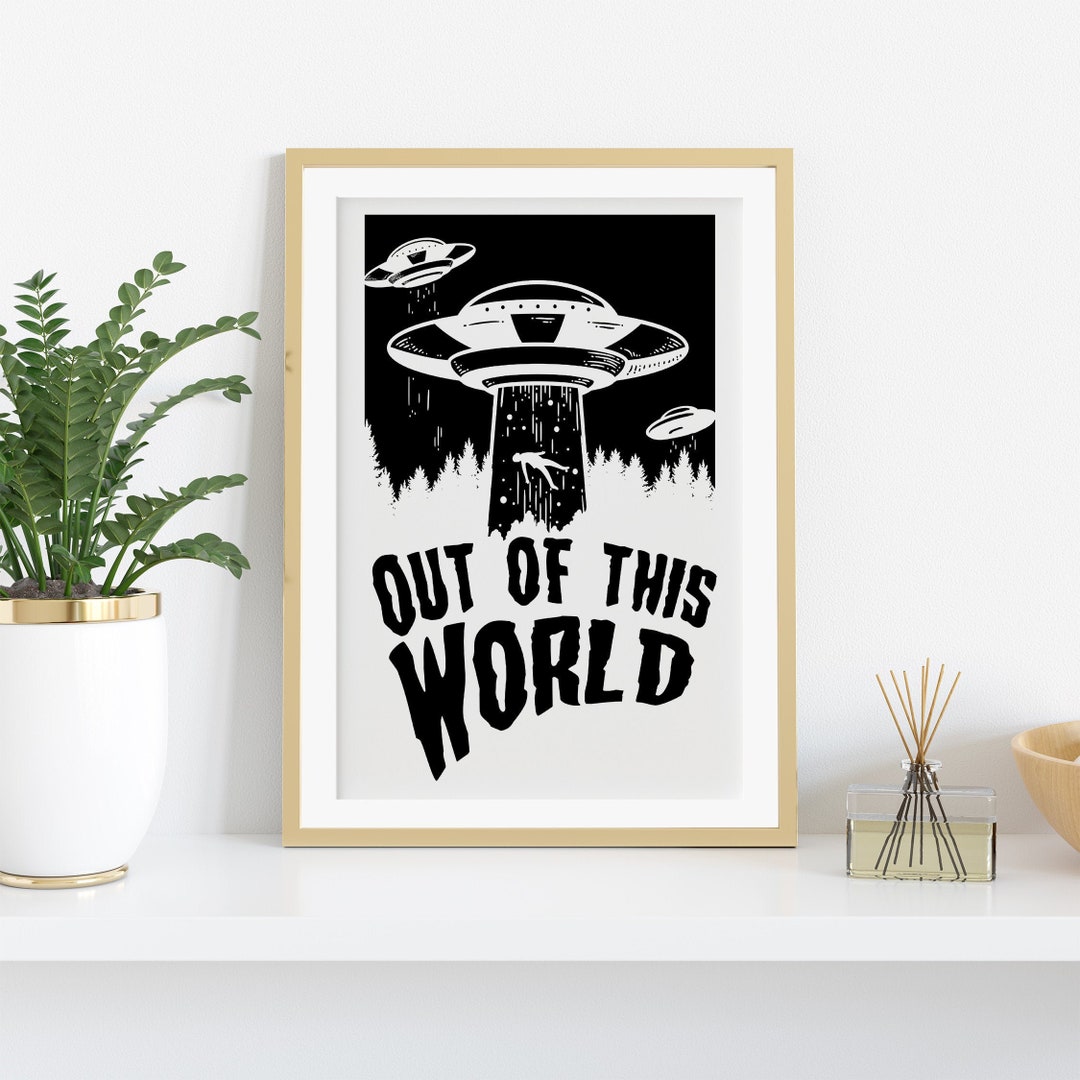 Sci-fi Wall Art. Science Fiction Print. Space Printable. Alien Poster ...