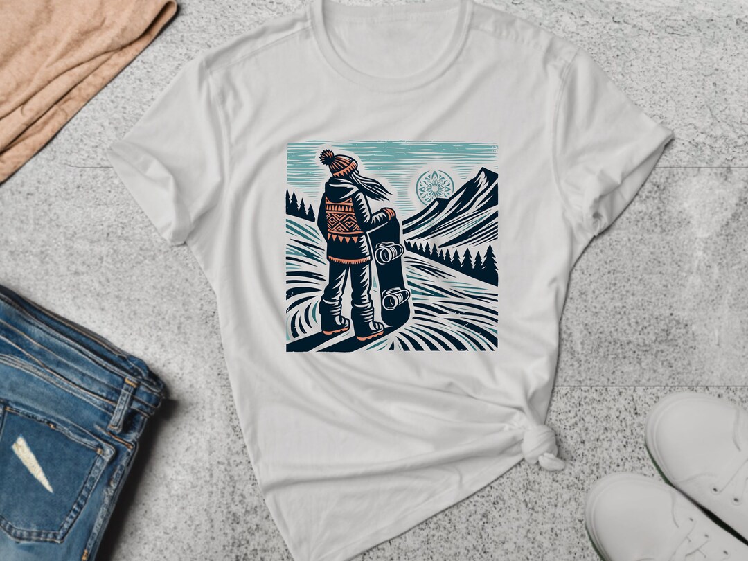 Snowboard Shirt. Snowboard Gift. Adventure Tee. Adventure Gift ...