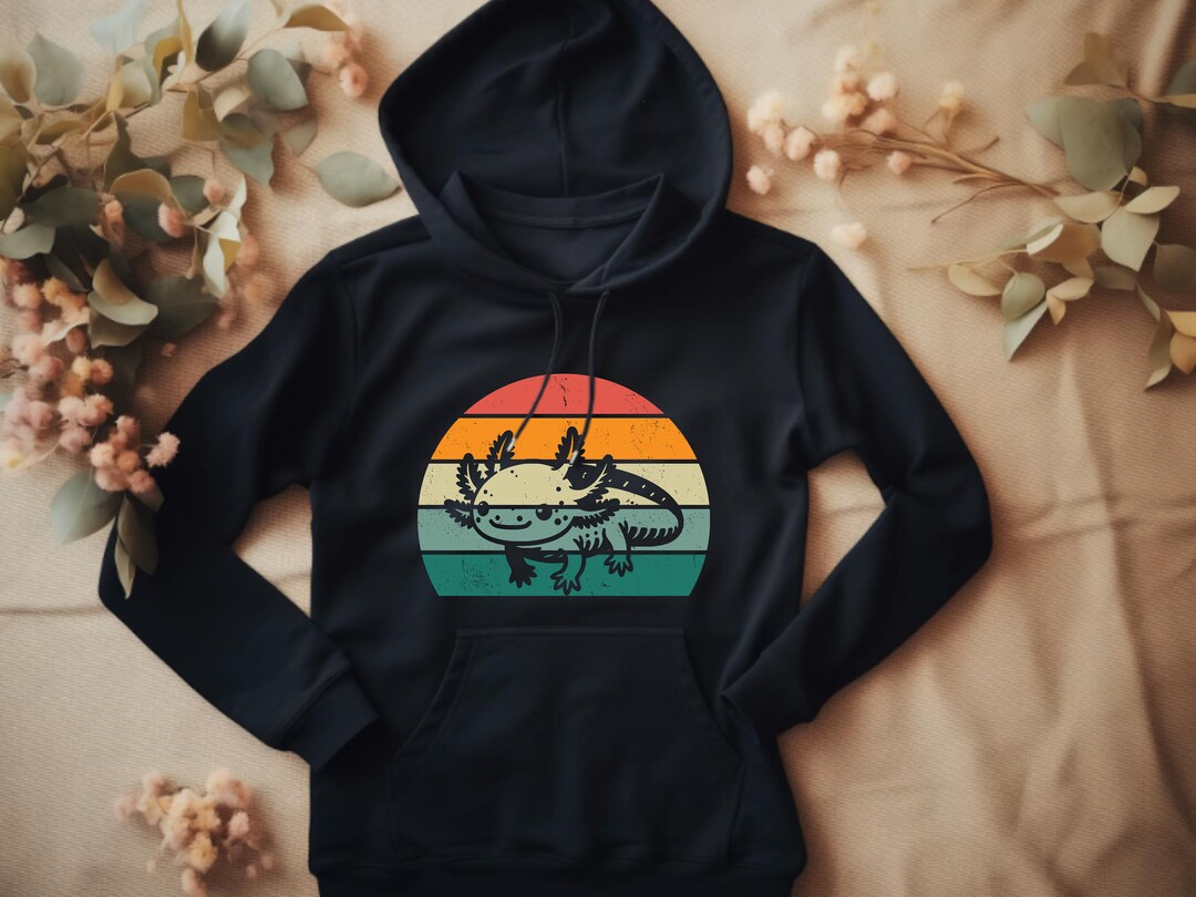 Axolotl Hoodie. Axolotl Gift. Axolotl Lover. Salamander Hoodie ...