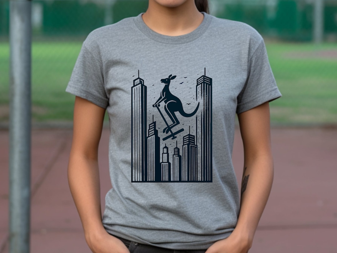 Kangaroo Shirt. Kangaroo Gift. Pogo Stick Tee. Australia Shirt ...