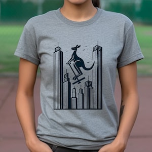 Kangaroo Shirt. Kangaroo Gift. Pogo Stick Tee. Australia Shirt ...
