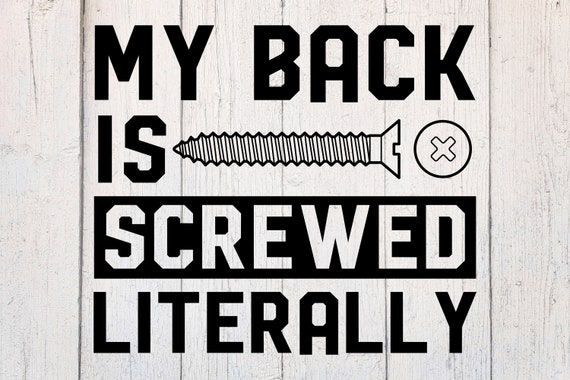 Back Surgery SVG Surgery Svg Recovery Svg Cut File Dxf - Etsy