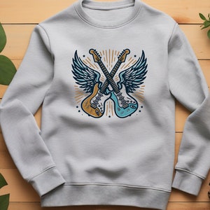 Guitar Sweater. Guitarist Gift. Musician Gift. Rock Music Wear. Band ...