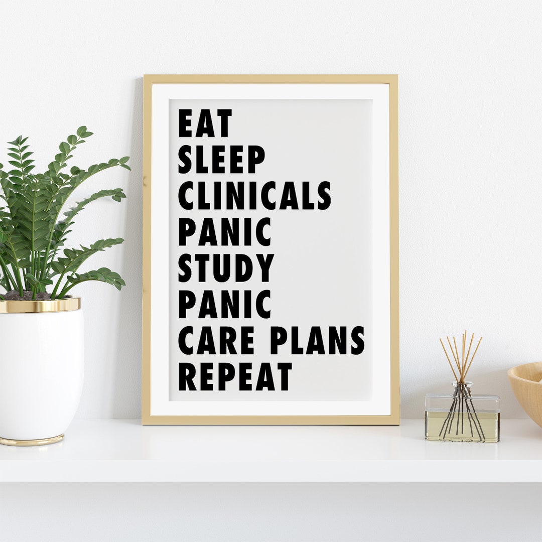 Nurse Printable. Nursing School Poster. Nursing Student Gift. Nurse to ...