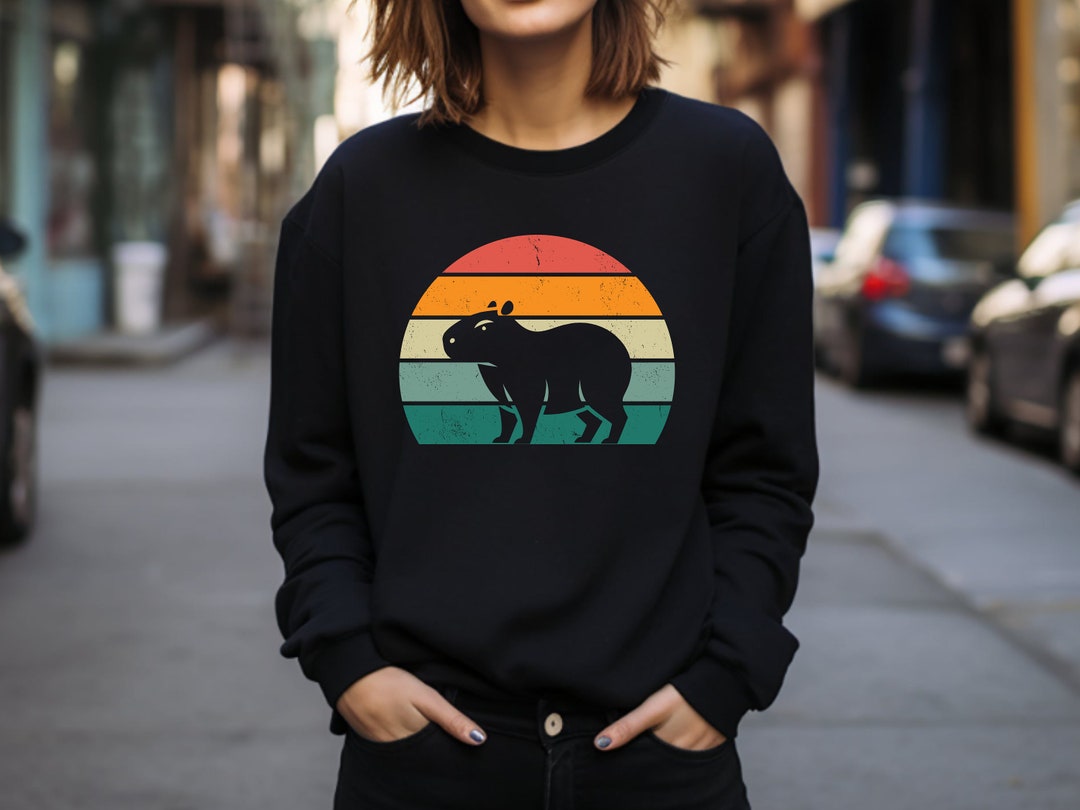 Capybara Sweater. Capybara Gift. Animal Sweater. Rodent Crewneck ...