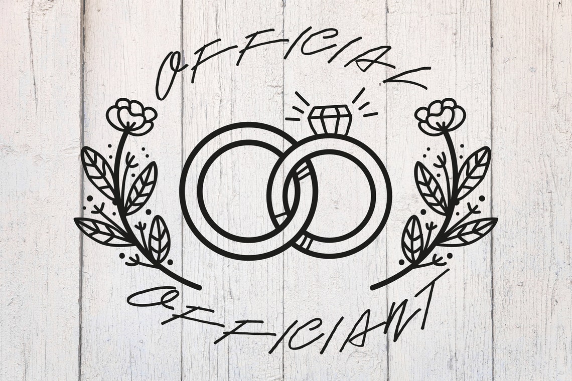 Officiant Svg Wedding Svg Wedding Party Svg Marriage Svg | Etsy