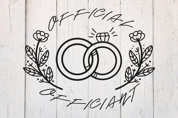 Officiant Svg Wedding Svg Wedding Party Svg Marriage Svg - Etsy Finland