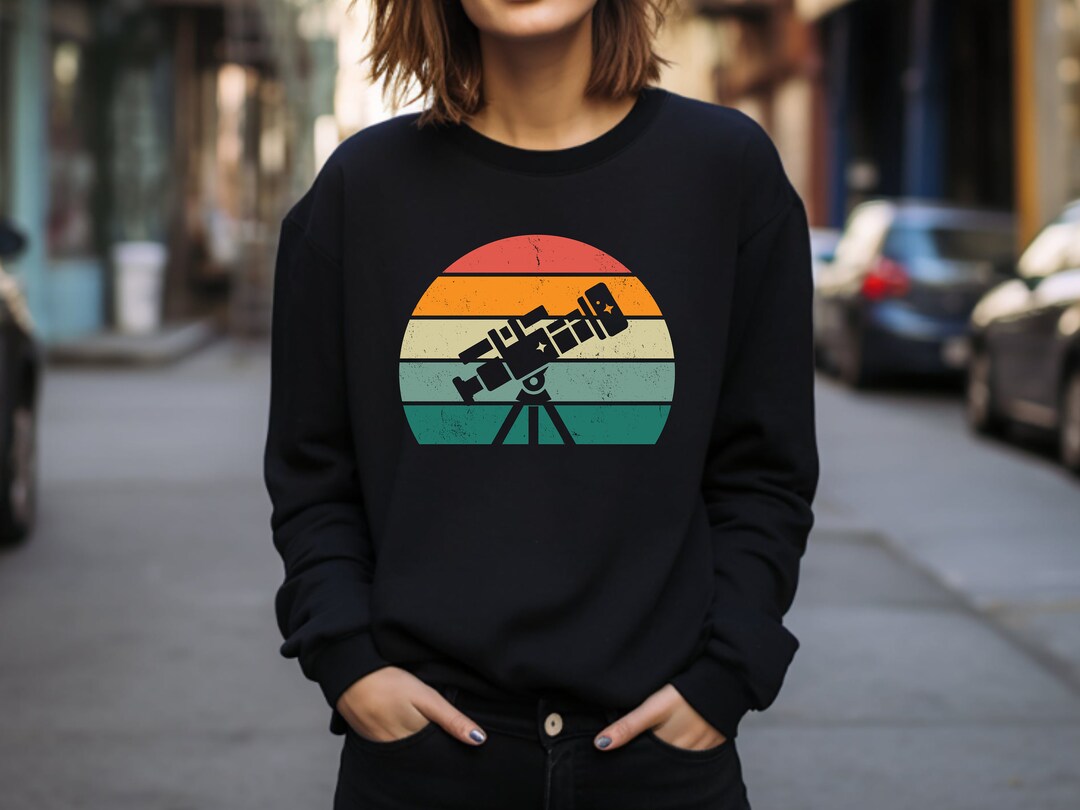 Space Sweater. Astronomy Gift. Telescope Gift. Stargazer Crewneck ...