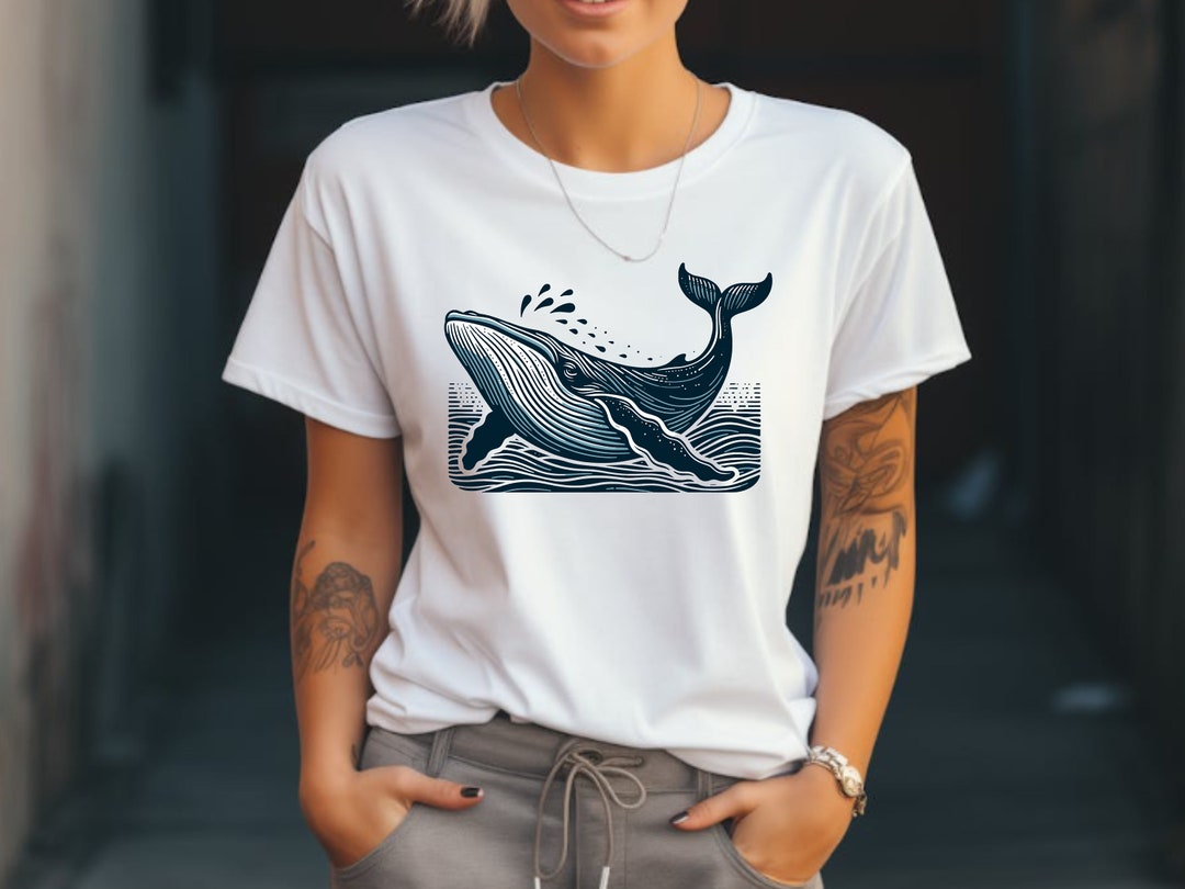 Whale Shirt. Whale Gift. Whale T-shirt. Humpback Whale Shirt. Humpback ...