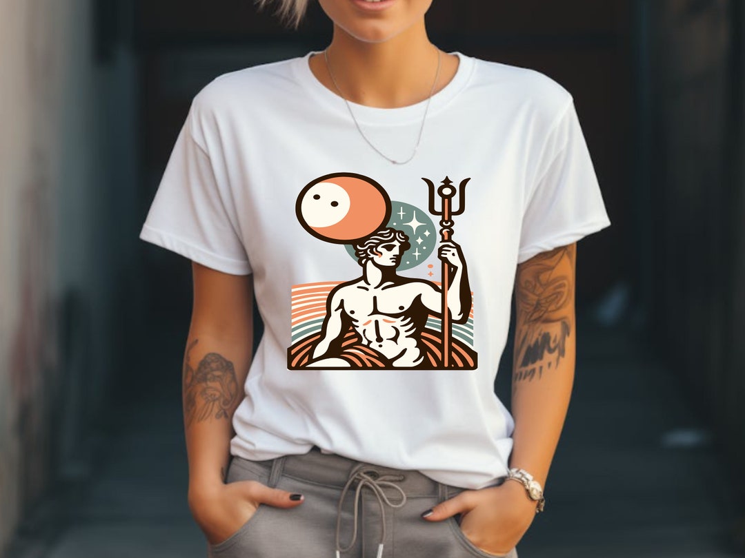 Greek God Shirt. Poseidon Shirt. Poseidon Gift. Futuristic Shirt ...