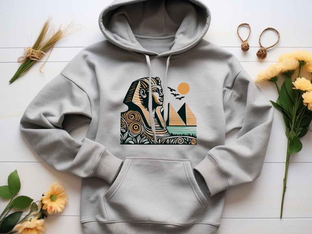 Egyptian Hoodie. Sphinx Sweatshirt. History Gift. Egypt Lover Gift ...