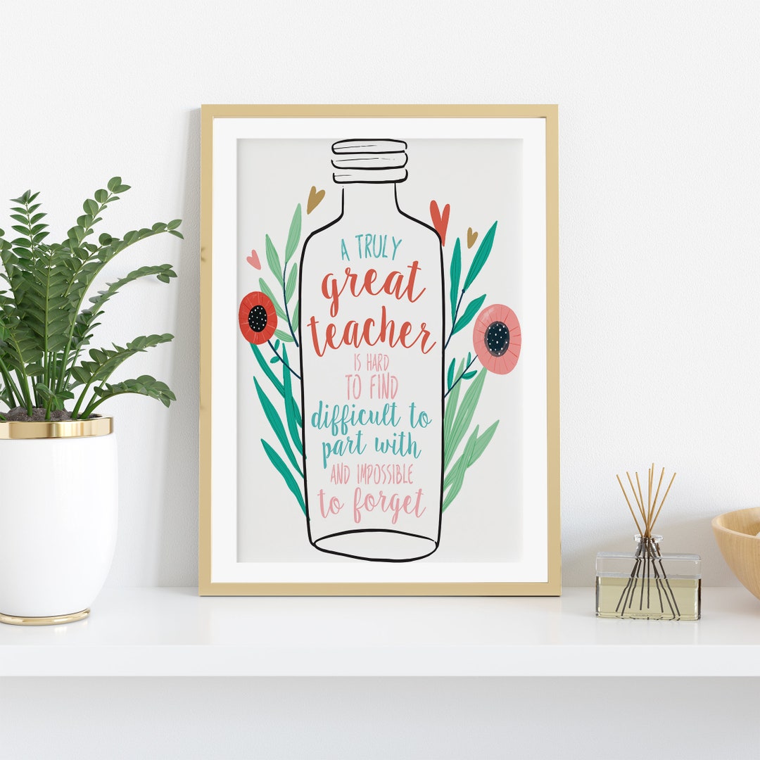 Teacher Art Print. Teacher Printable. Instand Download Art. Classroom ...