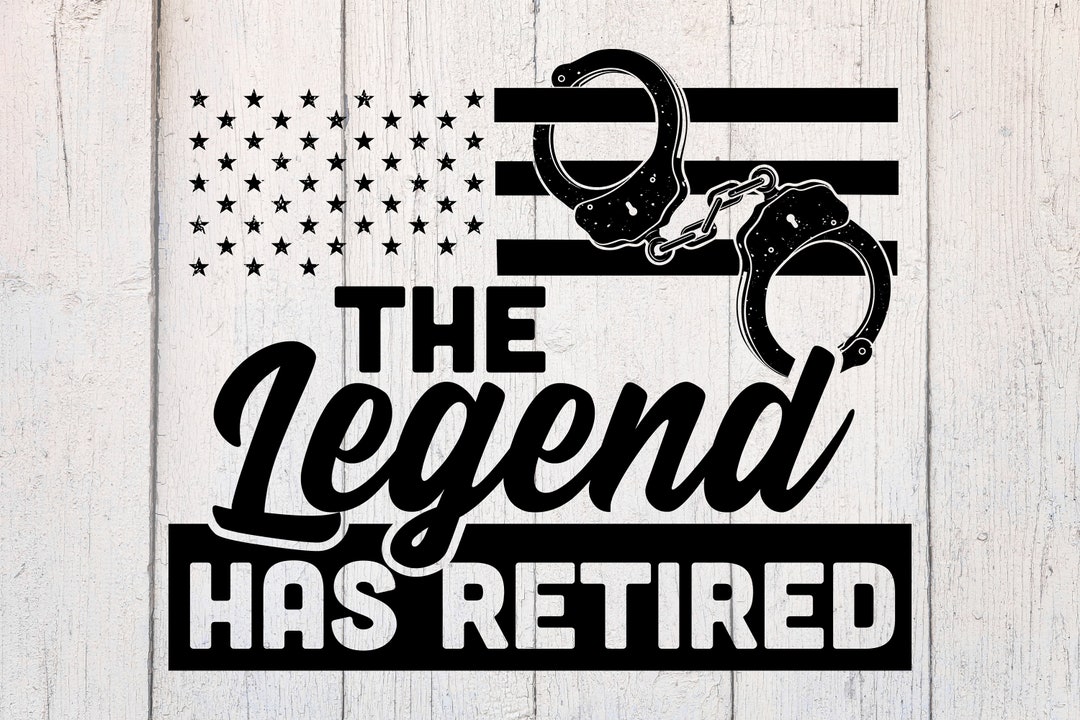 Retired Police Svg. Retired Officer Svg. Flag Svg. Handcuffs Svg ...