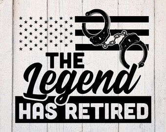 Retired Police Svg | Etsy