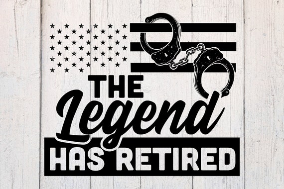 Retired Police Svg Retired Officer Svg Flag Svg Handcuffs - Etsy