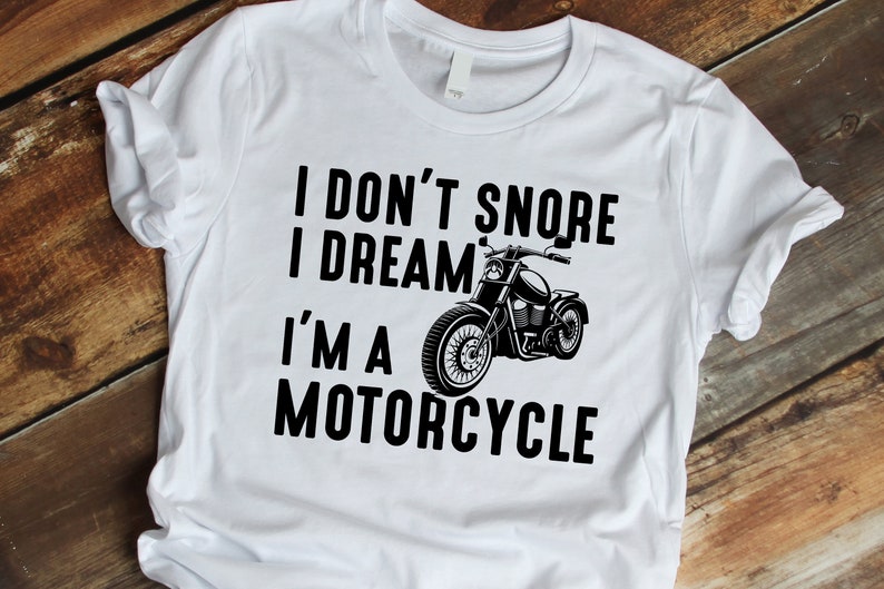 Motorcycle Svg Biker Svg Snoring Svg Motorcycle Cut File | Etsy