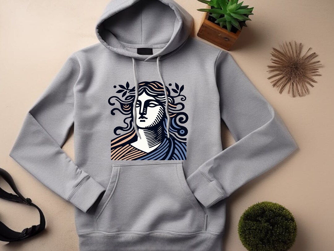 Greek Goddess Hoodie. Greek Goddess Gift. Greek Art Sweatshirt. Goddess ...