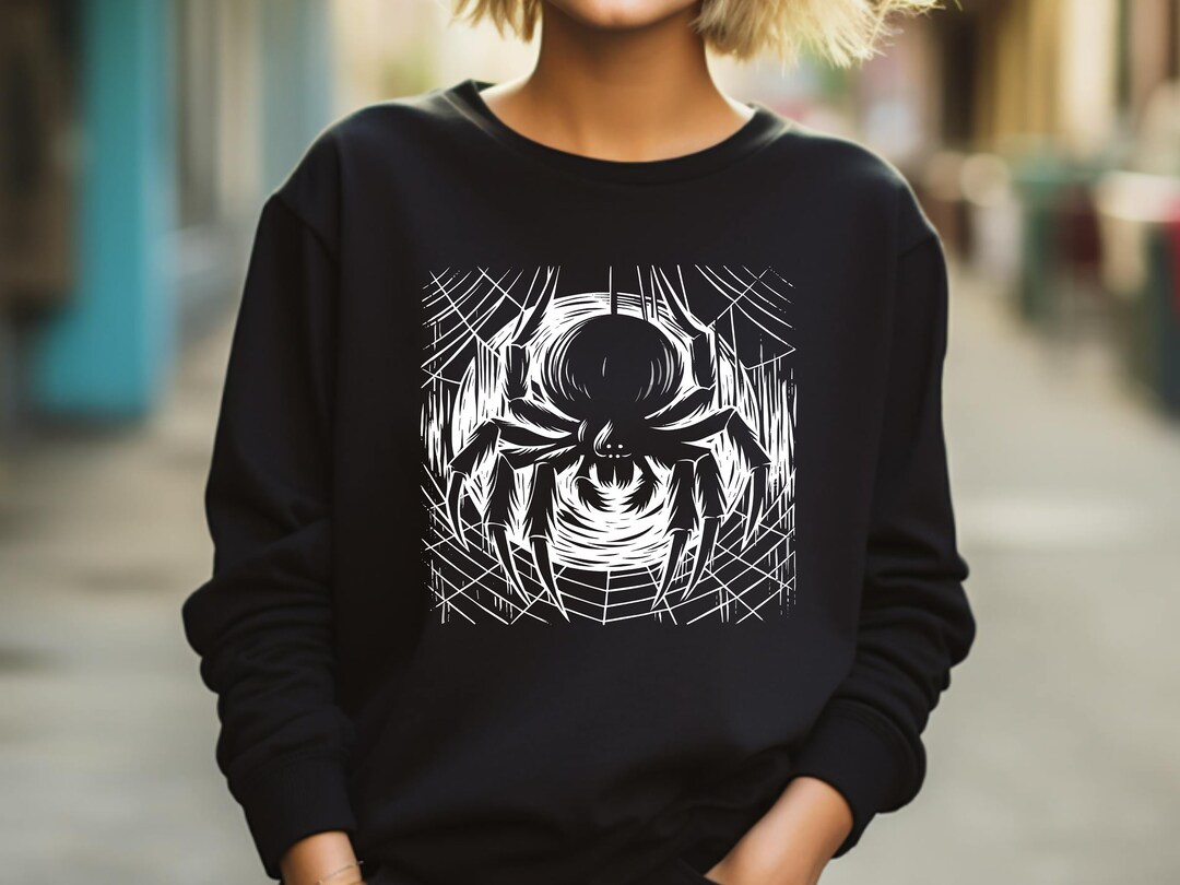 Scary Sweater. Scary Gift. Spider Sweater. Spider Gift. Gothic Sweater ...