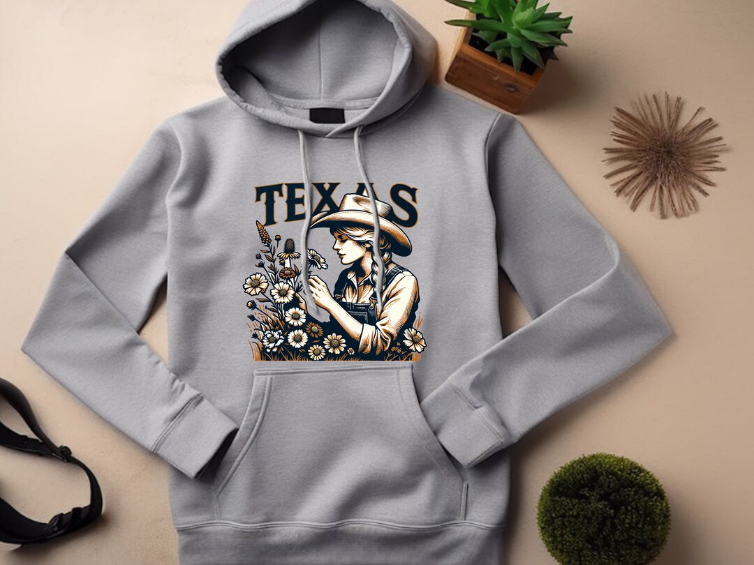 Texas Hoodie. Texas Gift. Western Hoodie. Western Gift. Floral Hoodie ...