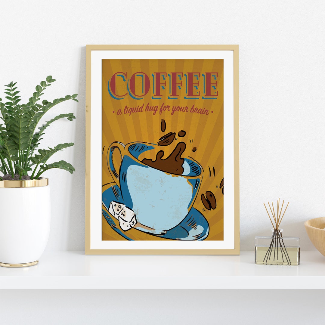 Coffee Wall Art. Coffee Print. Coffee Decor. Coffee Lover Gift ...
