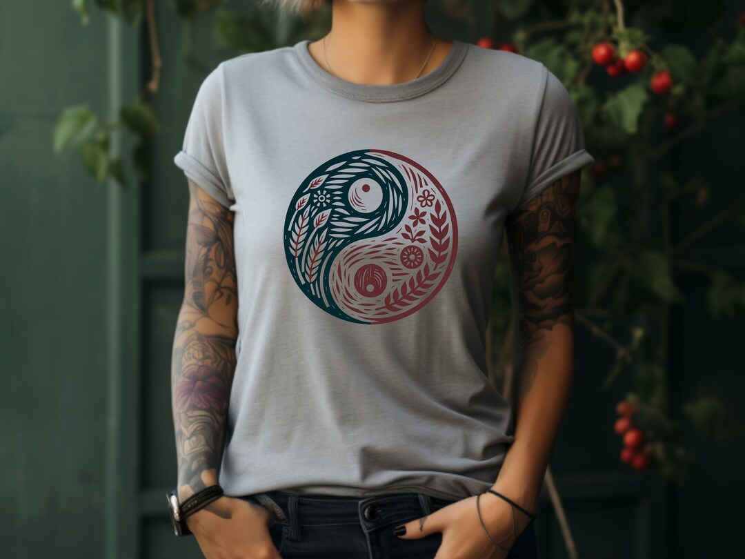 Yin Yang Shirt. Yin Yang Gift. Mindfulness Tee. Zen T-shirt. Balance ...