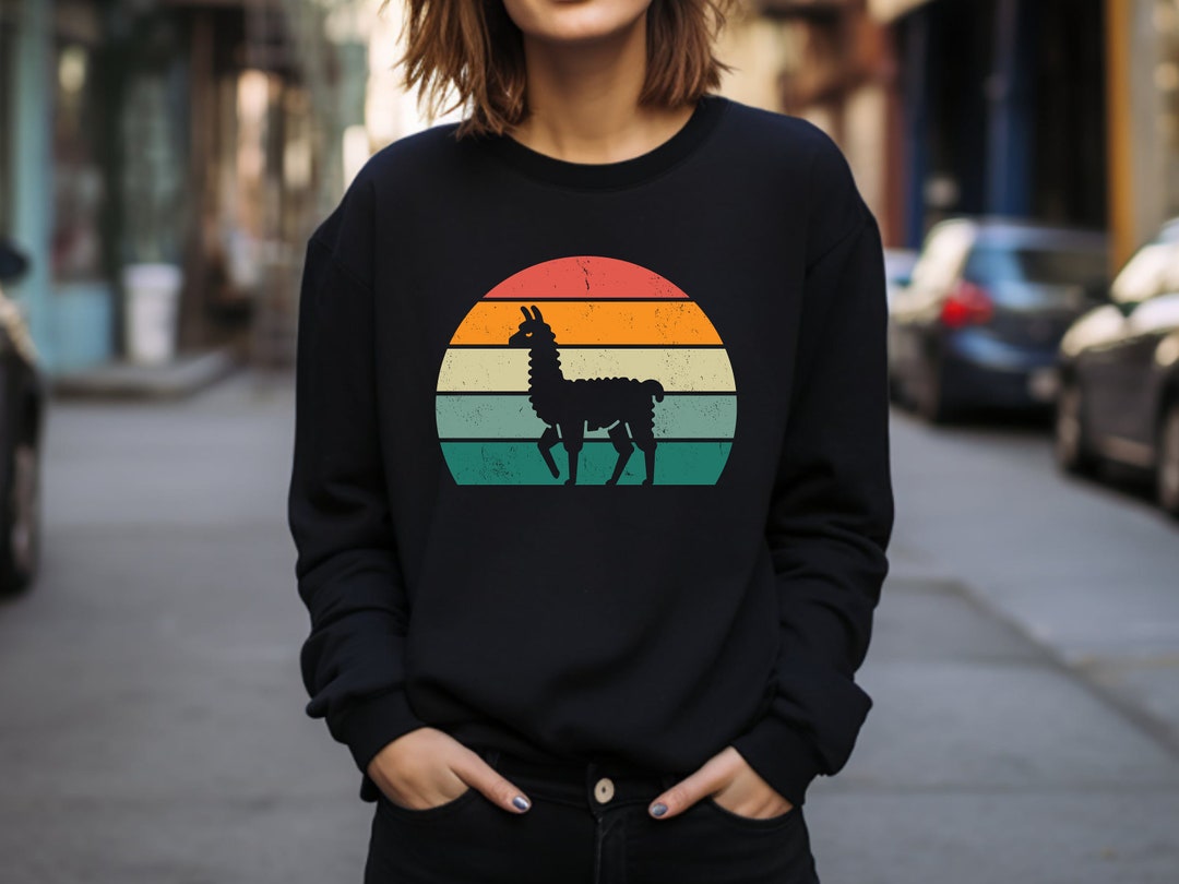 Llama Sweater. Llama Gift. Llama Crewneck. Llama Lover Gift. Cute Llama ...