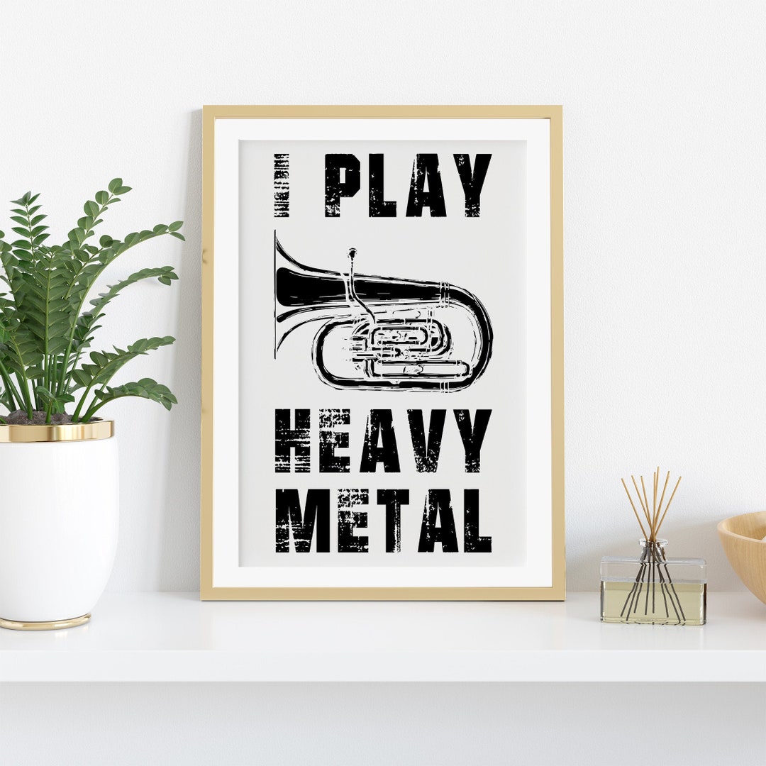 Tuba Print. Tuba Printable. Tuba Player Gift. Marching Band Poster ...