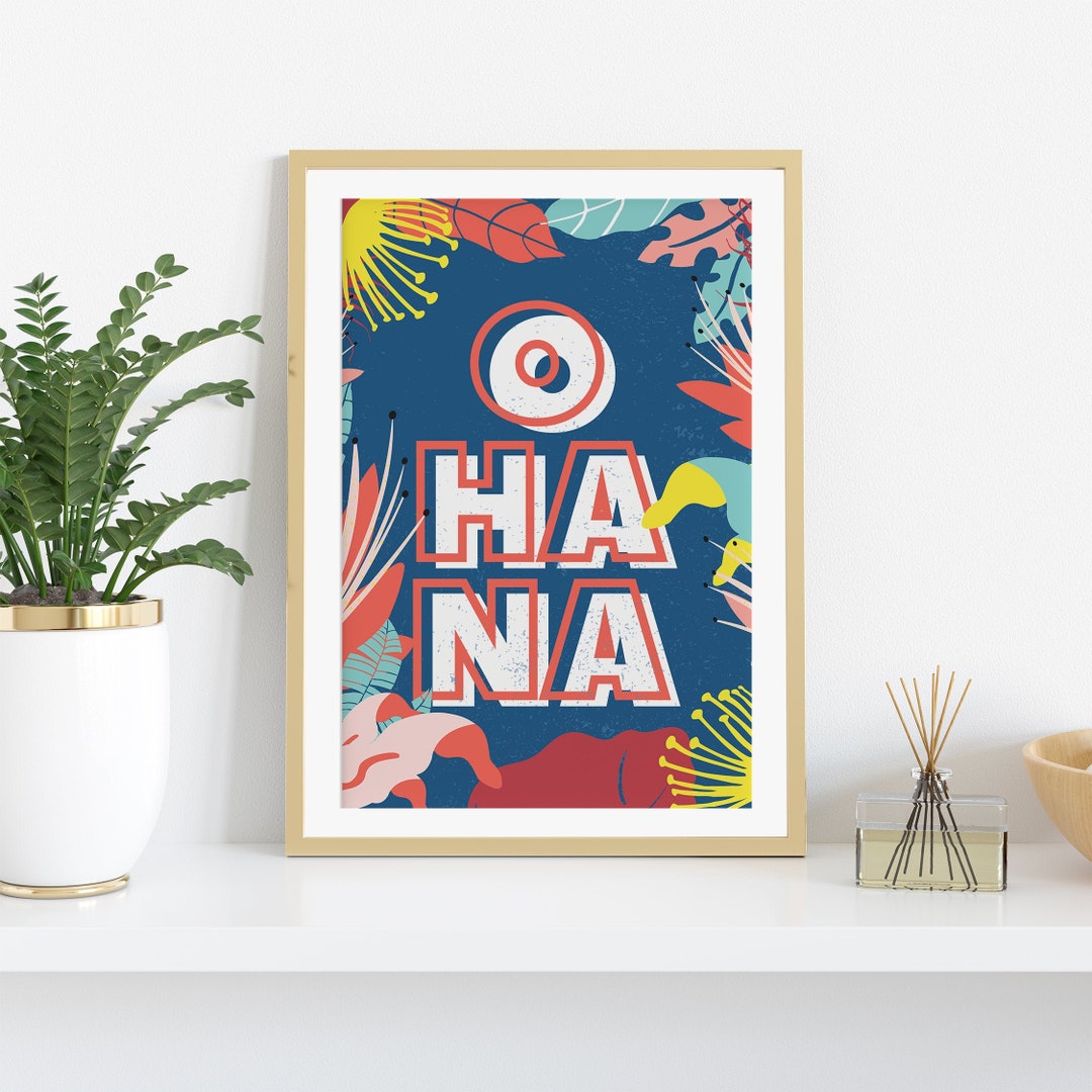 Ohana Wall Art. Family Wall Art. Hawaii Wall Art. Hawaii Gift ...