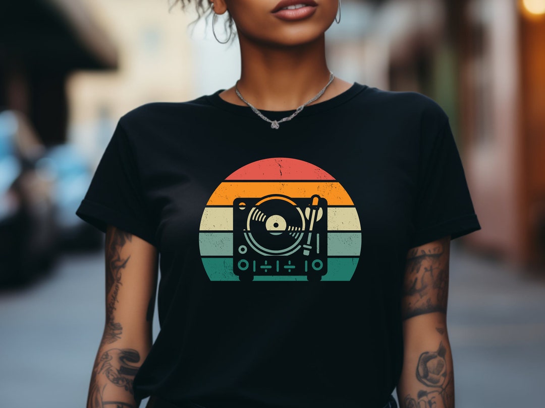DJ Turntable Shirt. DJ Gift. Turntable Tee. DJ Apparel. Dj T-shirt ...