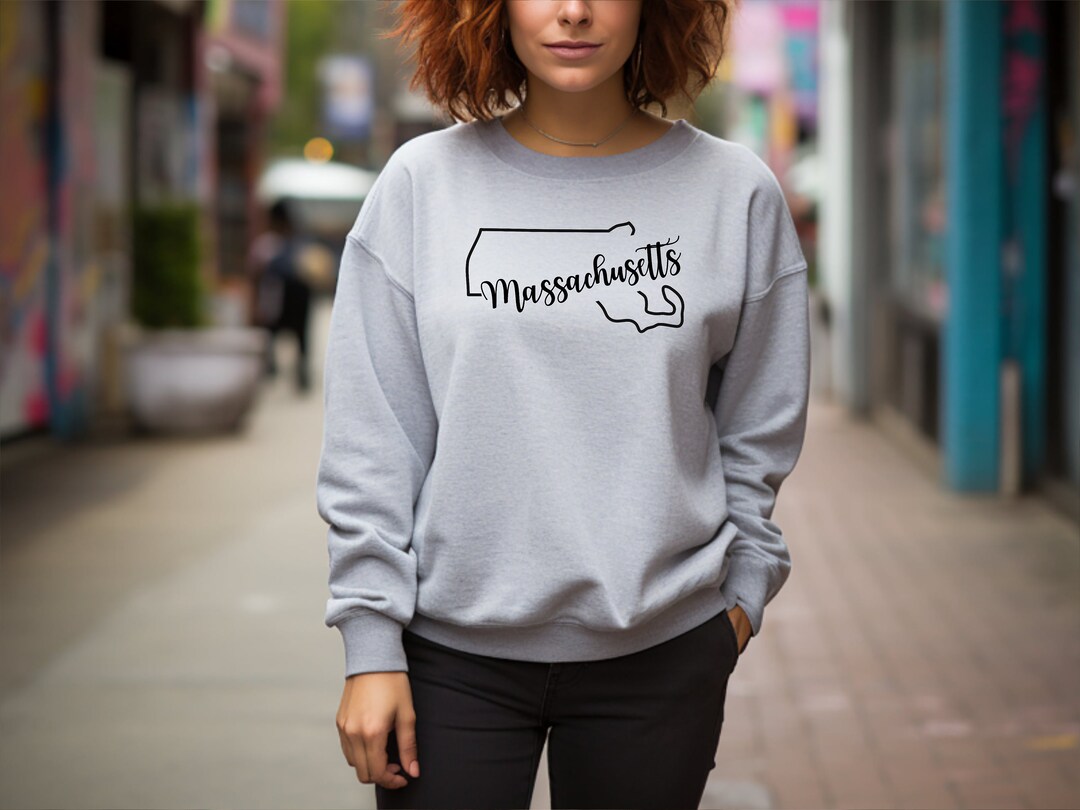 MA State Crewneck. New England Gift. Bay State Sweater. MA Home ...