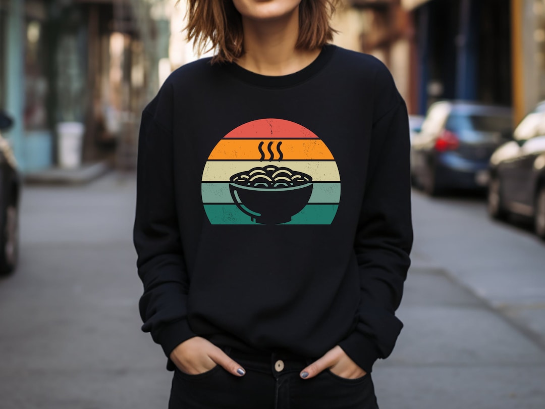 Ramen Sweater. Ramen Gift. Noodle Crewneck. Noodle Sweater. Foodie ...