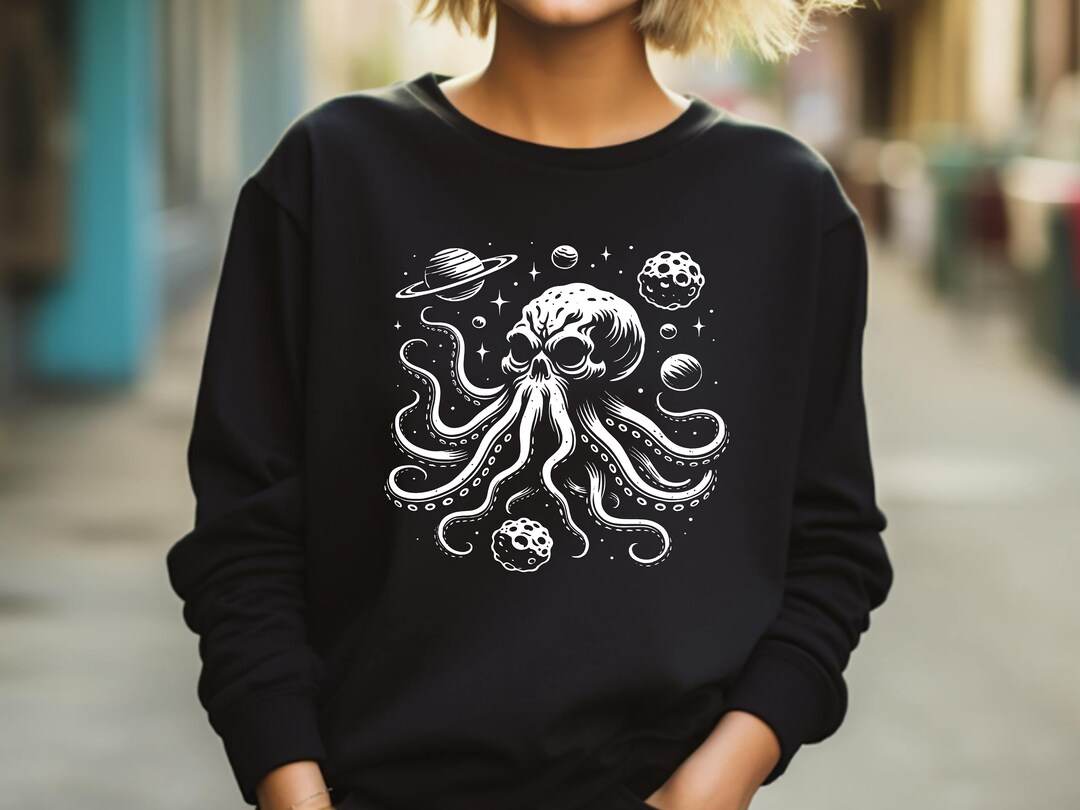 Space Sweater. Space Gift. Octopus Sweater. Octopus Gift. Sci-fi ...