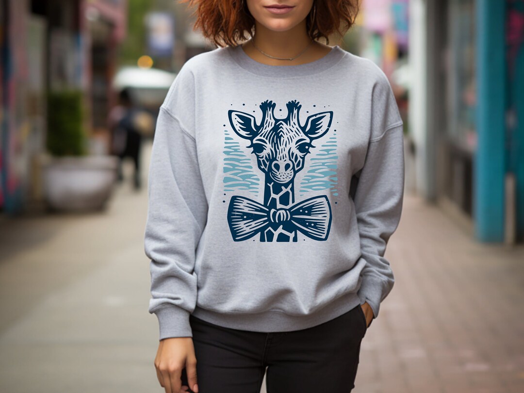 Giraffe Sweater. Giraffe Gift. Animal Lover Gift. Zoo Sweater. Zoo ...