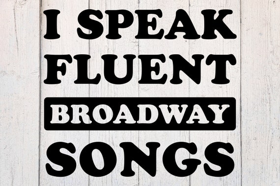 Broadway SVG Singer Svg Musical Svg Singing Svg Cut File | Etsy