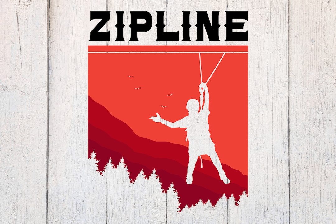 Zipline Svg. Zip Line Svg. Ziplining Svg. Zipline Cut File Dxf ...