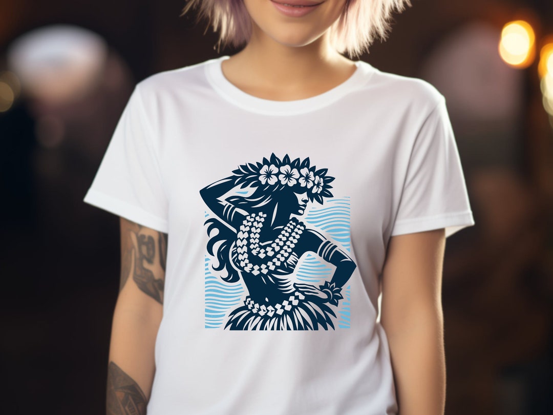 Hula Dancer Shirt. Hawaiian Shirt. Lei T-shirt. Hawaii Travel Tee. Hula ...