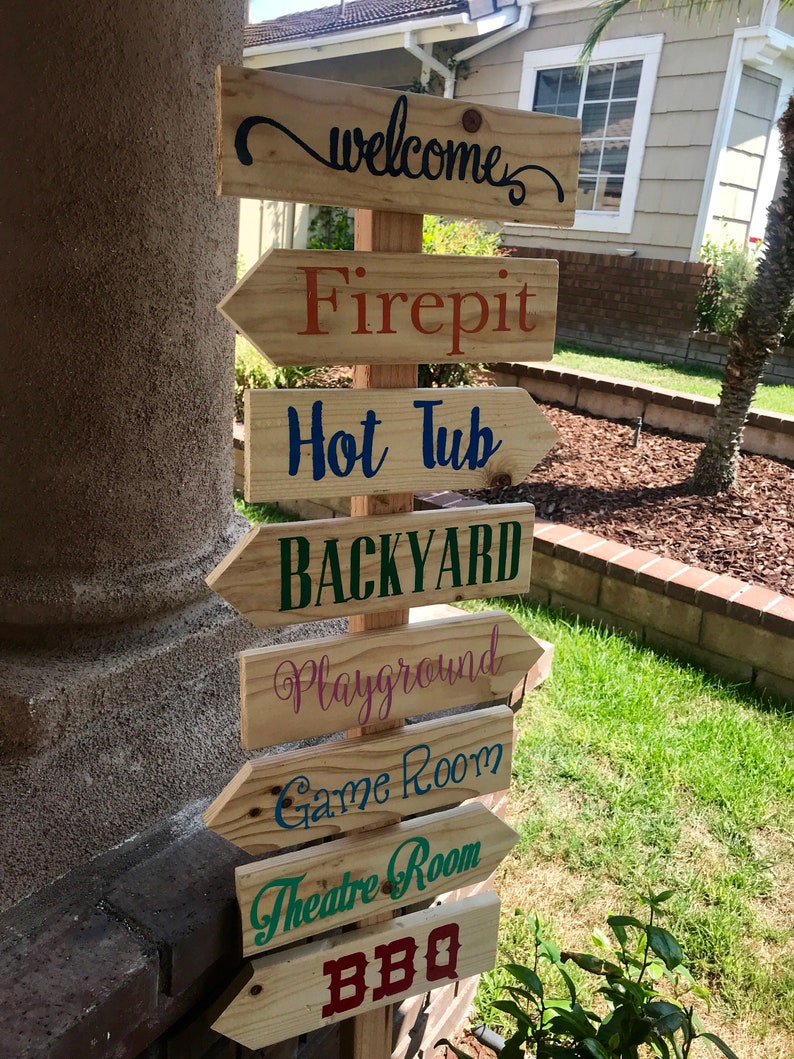 Custom Directional Sign | Etsy