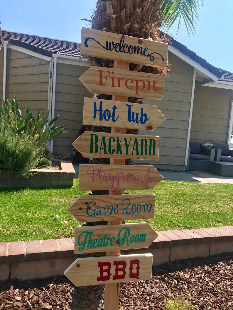 Custom Directional Sign | Etsy