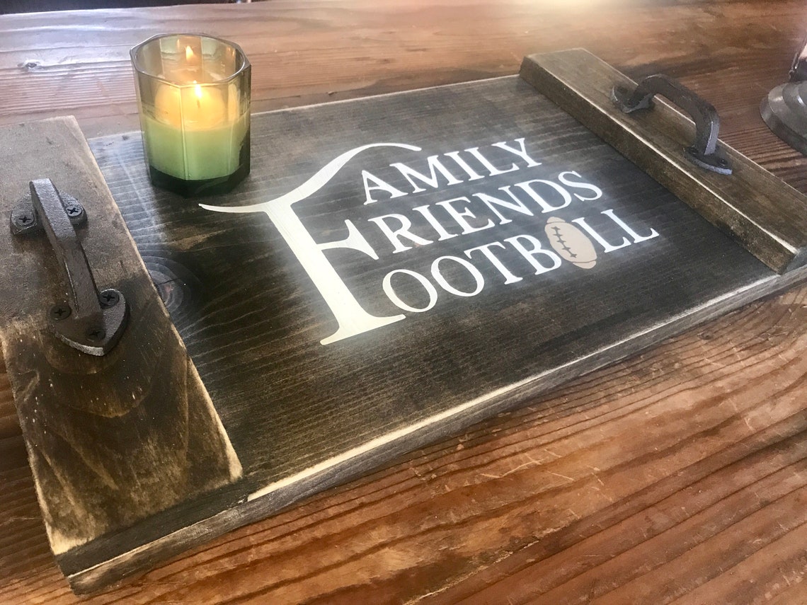 Family Friends Football Serving Tray - Etsy