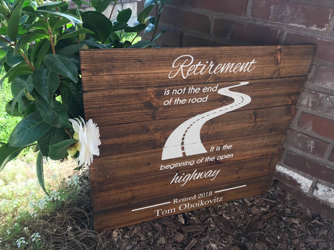 Custom Retirement Sign - Etsy
