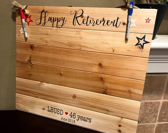 Retirement Party Signing Board | Etsy